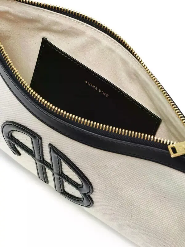 ANINE BING Lili Clutch Bag - Neutrals