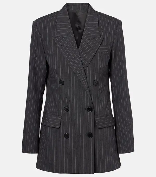 Isabel Marant Étoile Jevimaga Pinstriped Wool-blend Blazer