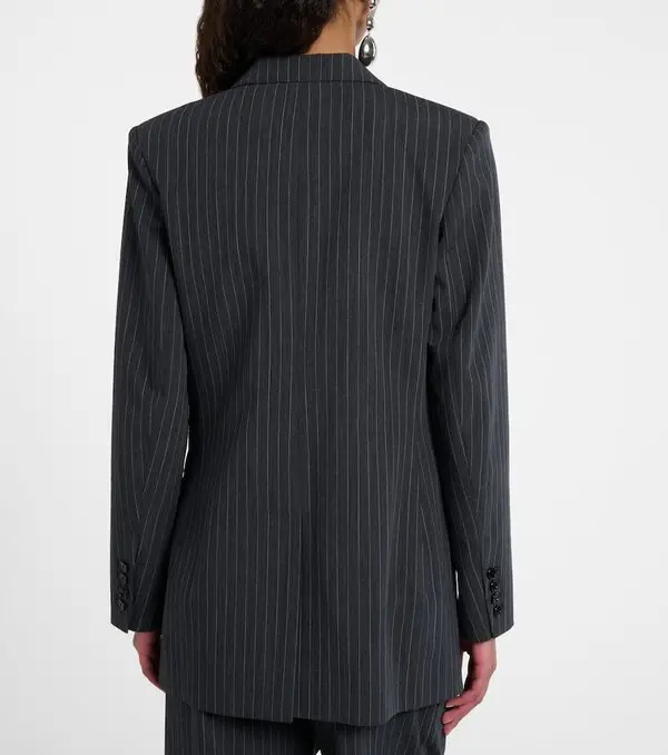 Isabel Marant Étoile Jevimaga Pinstriped Wool-blend Blazer