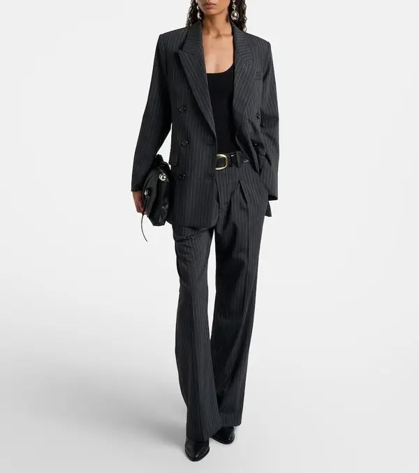 Isabel Marant Étoile Jevimaga Pinstriped Wool-blend Blazer