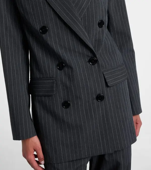 Isabel Marant Étoile Jevimaga Pinstriped Wool-blend Blazer