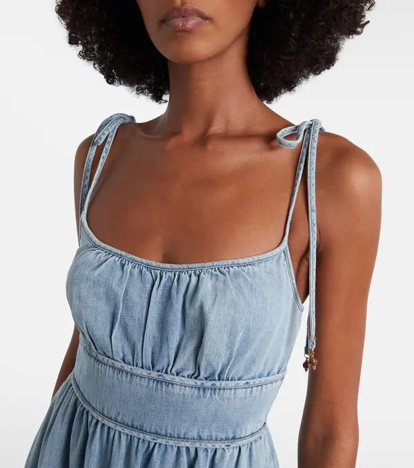 Zimmermann Wanderlust Denim Midi Dress