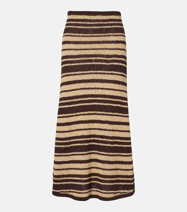 Faithfull The Brand Micah Striped Maxi Skirt