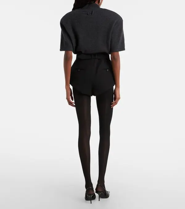 Wardrobe.NYC Sheer Tights - Black