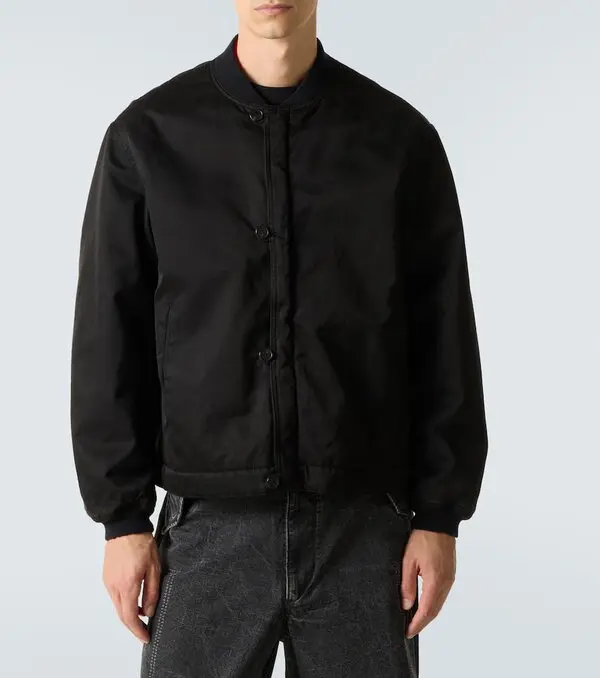 A.PRESSE Silk And Cotton Bomber Jacket
