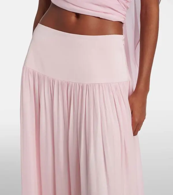 Posse Solene High-rise Maxi Skirt - Pink