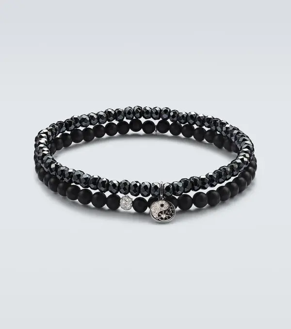 SYDNEY EVAN 14kt White Gold Bracelets Set With Diamonds And Gemstones - Multicoloured