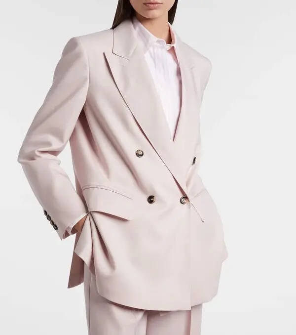 Max Mara Ombrosa Wool-blend Blazer - Pink