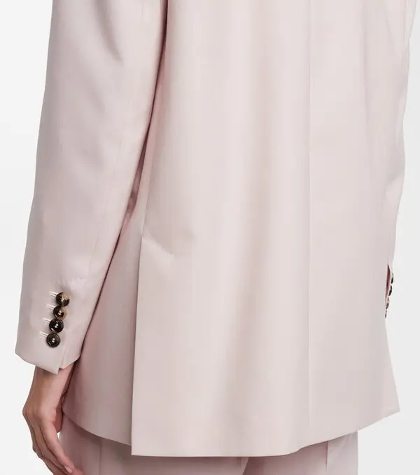 Max Mara Ombrosa Wool-blend Blazer - Pink