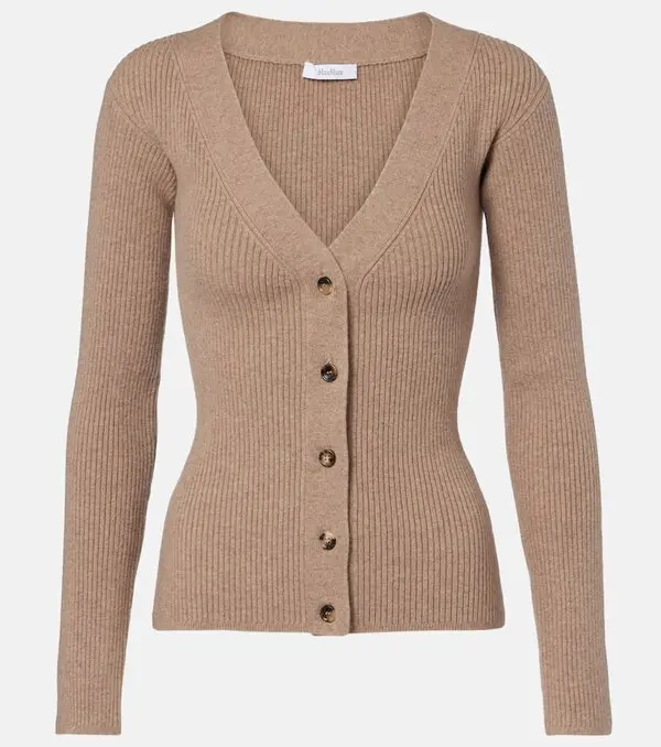 Max Mara Gioiosa Wool And Cashmere-blend Cardigan