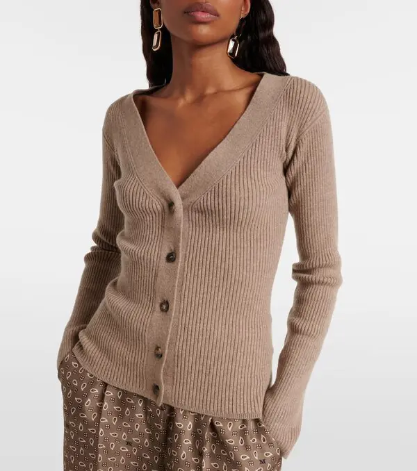 Max Mara Gioiosa Wool And Cashmere-blend Cardigan