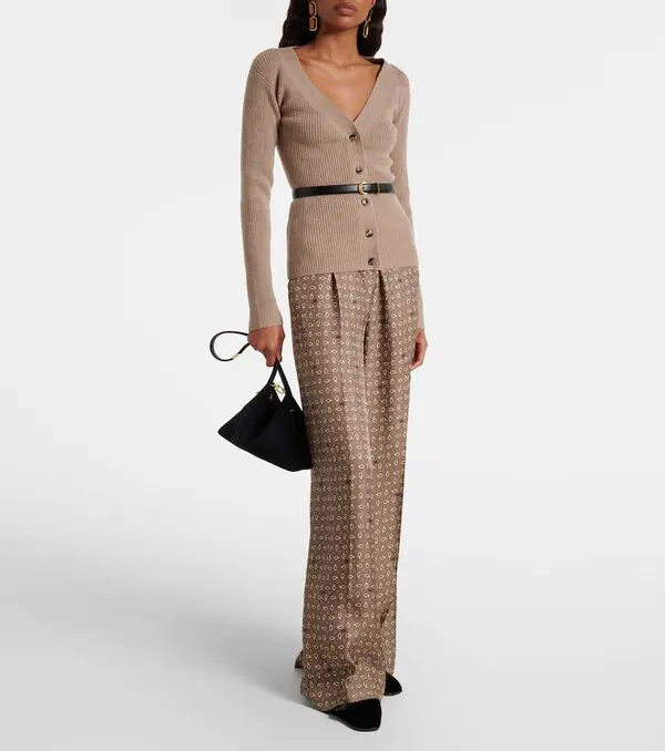 Max Mara Gioiosa Wool And Cashmere-blend Cardigan