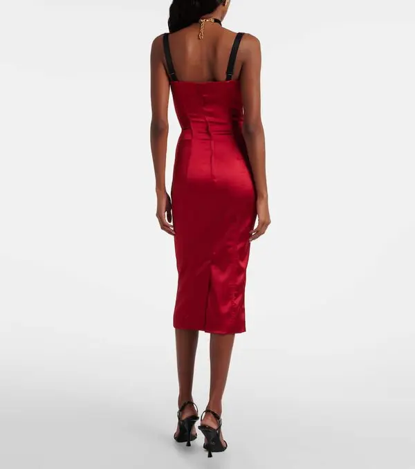 Dolce & Gabbana Satin Bustier Dress