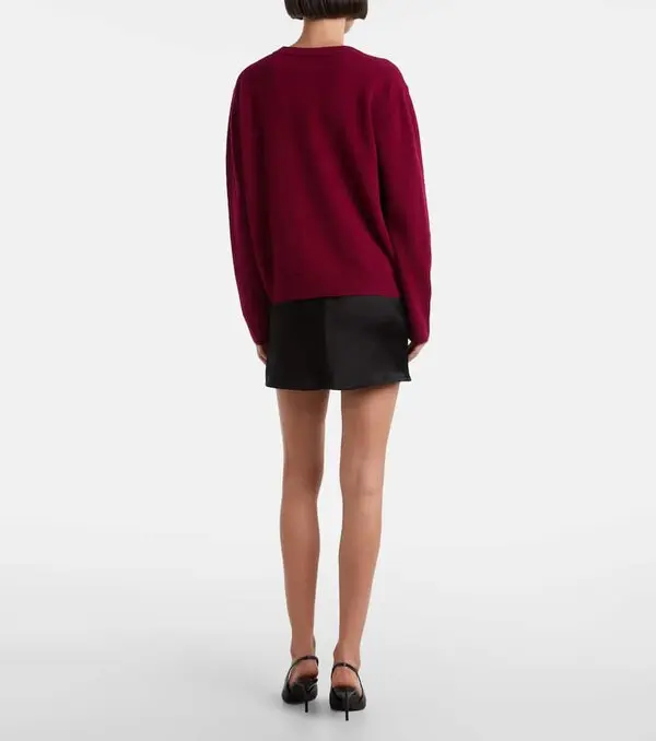 LESET Barb Satin Mini Skirt