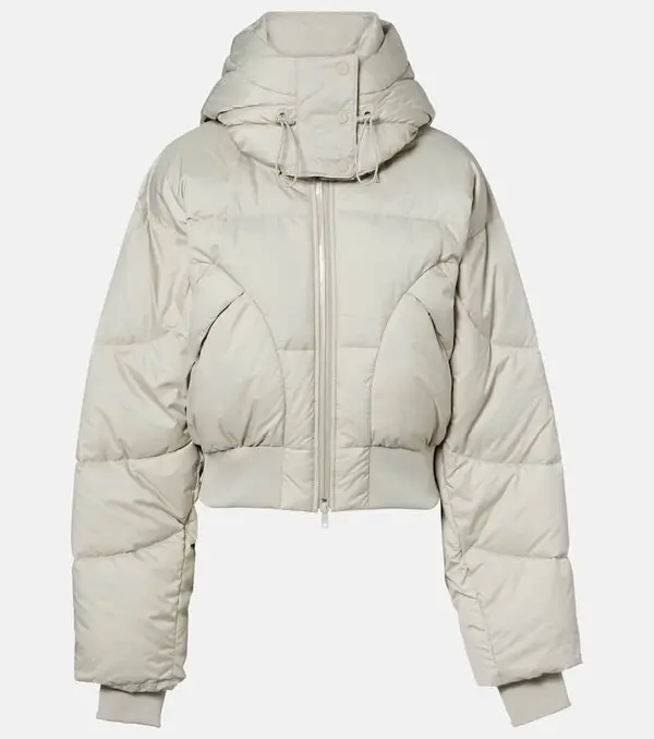 Adidas By Stella McCartney Quilted Cropped Puffer Jacket