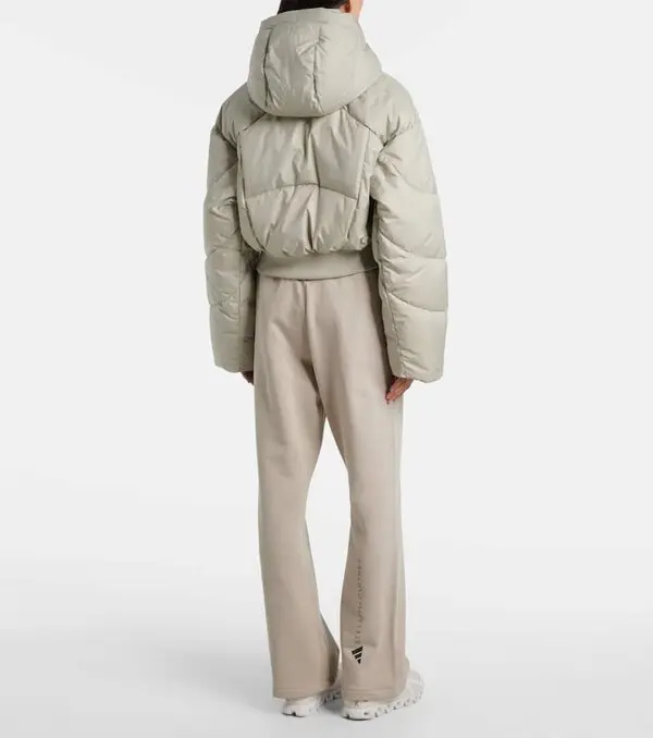 Adidas By Stella McCartney Quilted Cropped Puffer Jacket