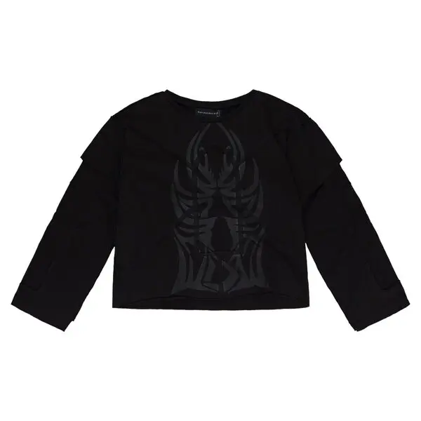 WHO DECIDES WAR Winged Gradient Long-sleeve T-shirt
