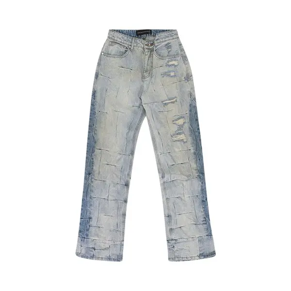 WHO DECIDES WAR Gathered Straight Fit Jeans
