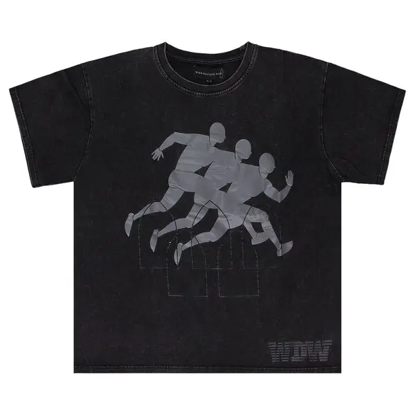 WHO DECIDES WAR BY EV BRAVADO Hurdle Short-sleeve T-shirt - Black
