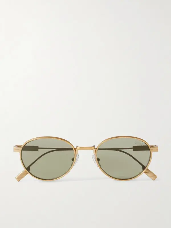 Zegna Round-frame Sunglasses - Metallic