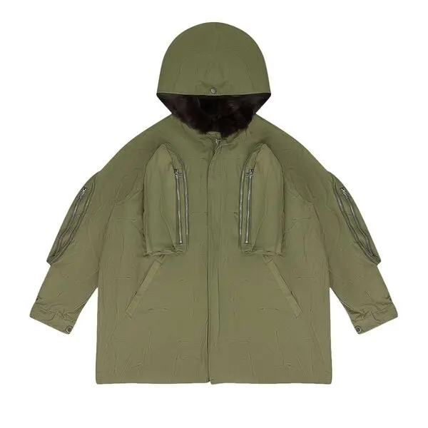 WHO DECIDES WAR BY EV BRAVADO Window Pocket Parka