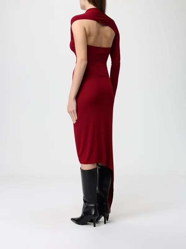 COURREGES Asymmetrical One-sleeve Midi Dress