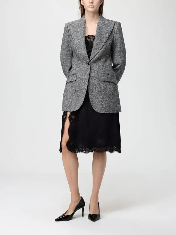 Dolce & Gabbana Lace-trimmed Long-sleeve Top