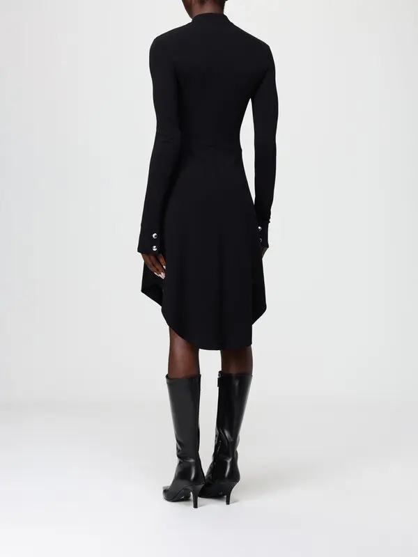 COURREGES Dress With Mandarin Collar And Zip Detail