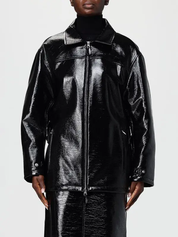 COURREGES Leather Jacket - Black