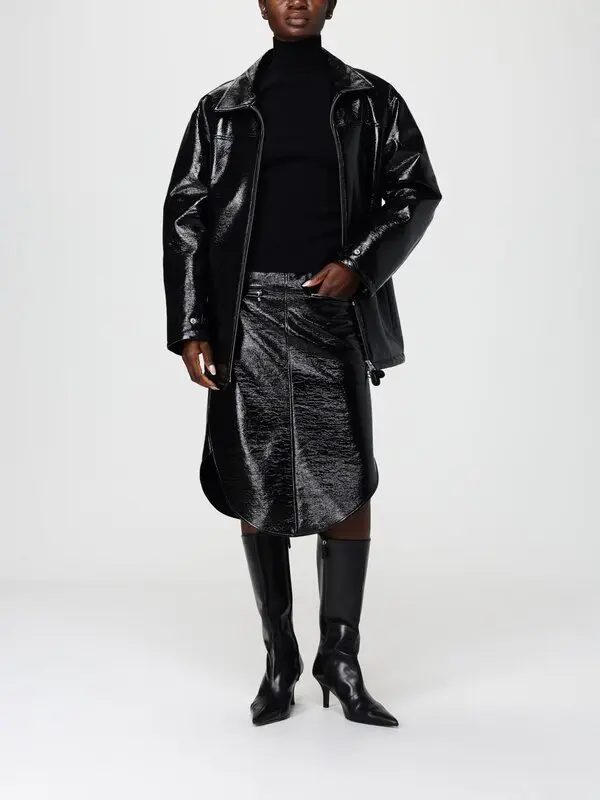 COURREGES Leather Jacket - Black