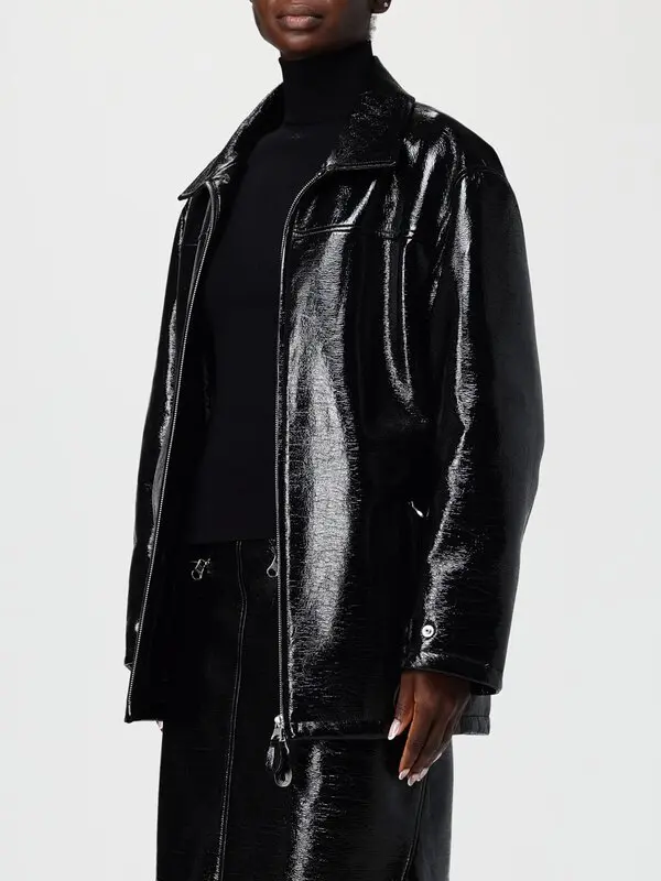 COURREGES Leather Jacket - Black