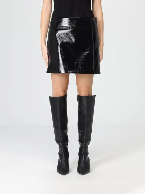 COURREGES Coated Mini Skirt