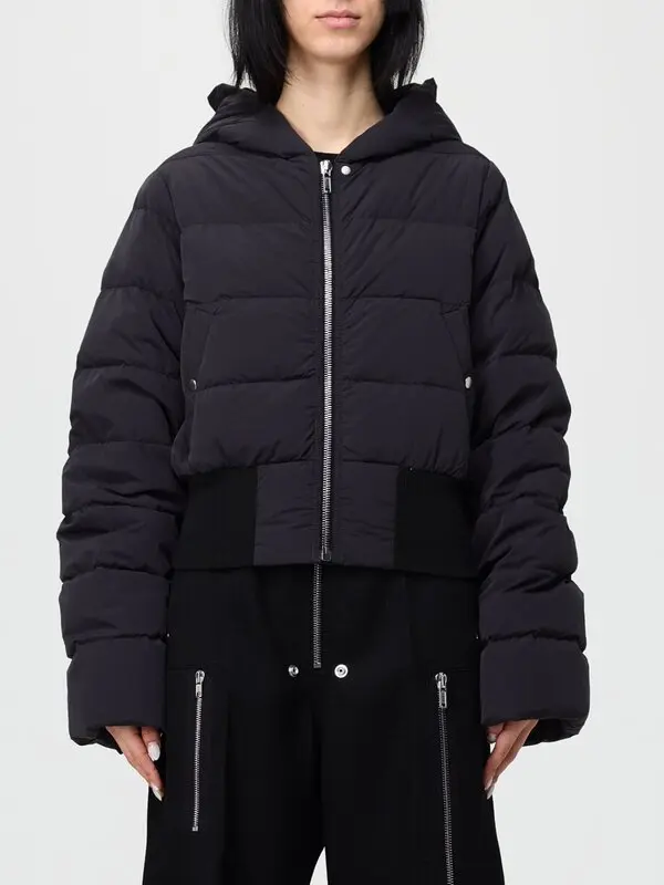 Rick Owens Puffer Jacket With Hood - Black