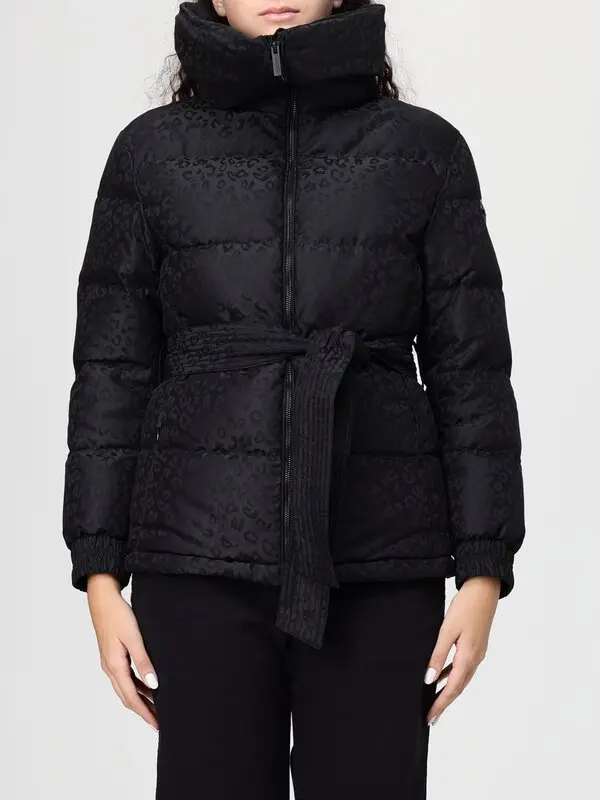 COLMAR Padded Jacket With Belt - Black
