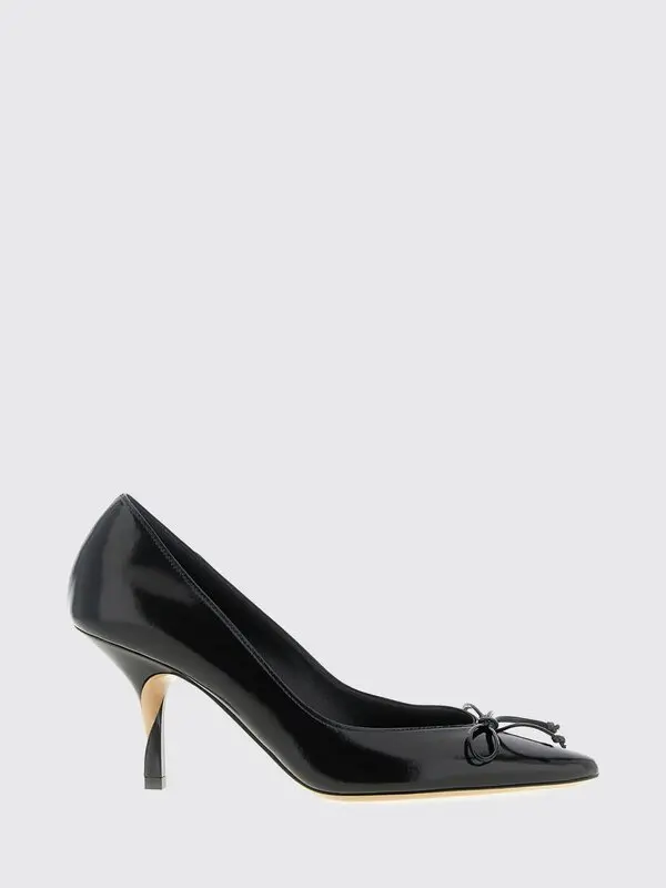 Jacquemus Bow Detail Pointed Toe Pumps - Black