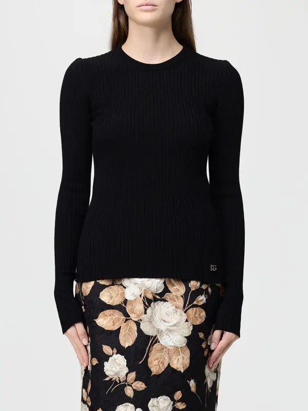 Dolce & Gabbana Ribbed Pullover Sweater - Black