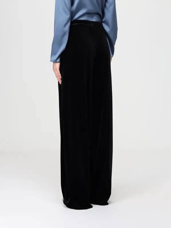 Emporio Armani Velvet Wide-leg Trousers