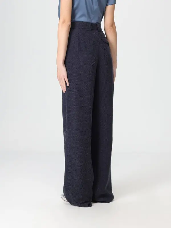Emporio Armani Textured Wide Leg Trousers