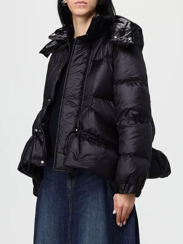 Sacai Quilted Jacket With Drawstring Detail