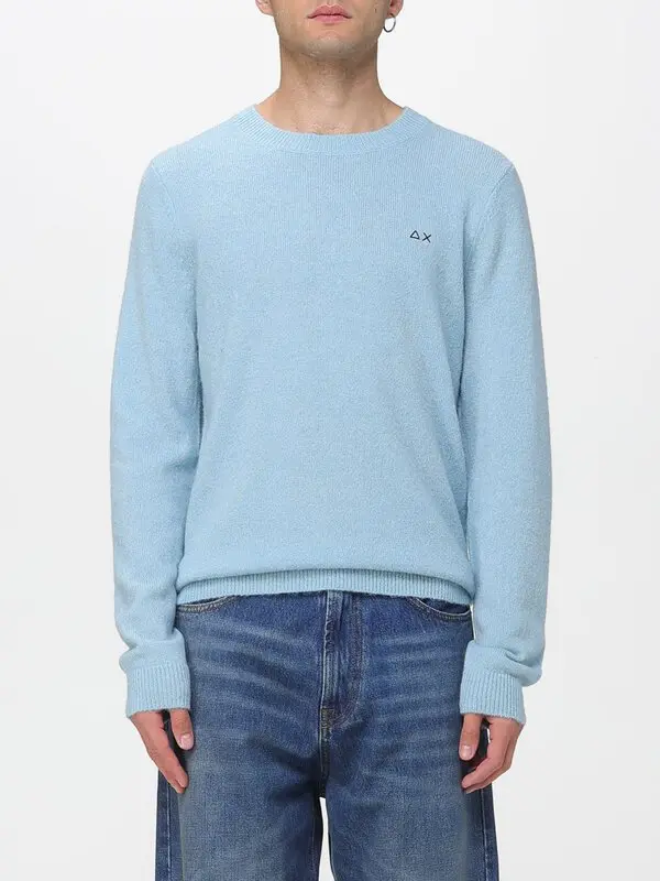 SUN 68 Pullover Sweater - Gnawed Blue
