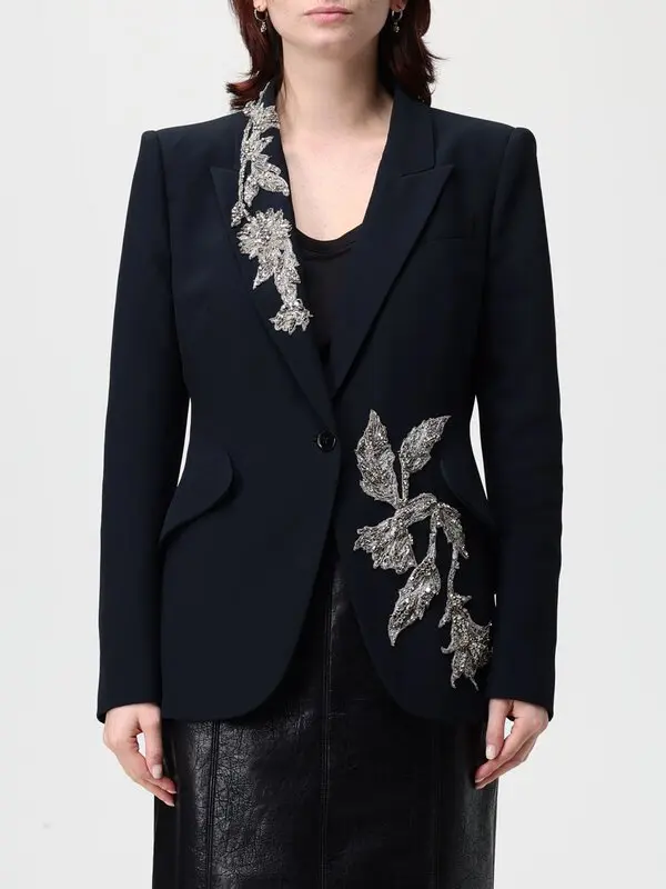 Alexander McQueen Embellished Jacket - Black
