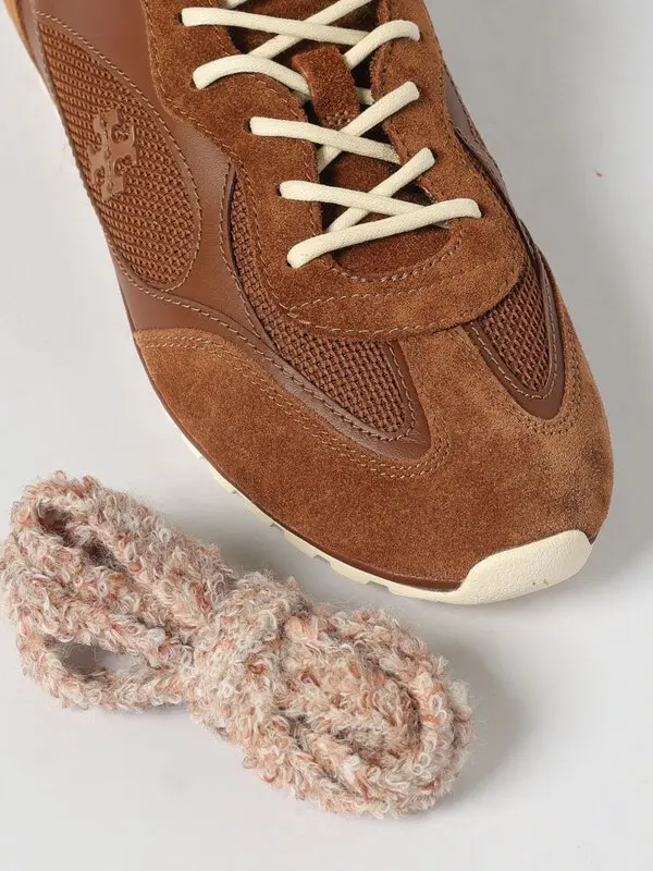Tory Burch Lace Up Sneakers - Brown