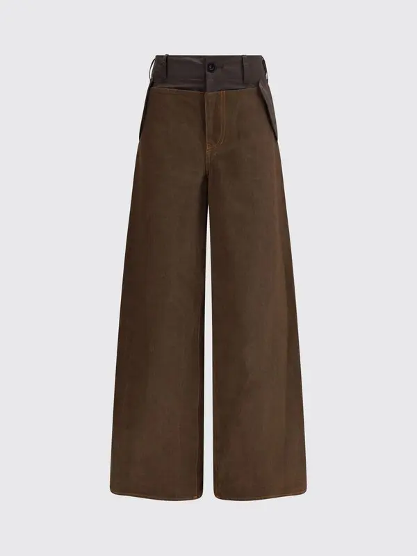 Sacai Straight Leg Jeans - Brown