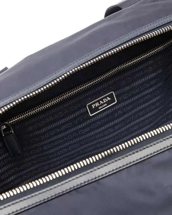 Prada Re-nylon And Saffiano Leather Duffle Bag
