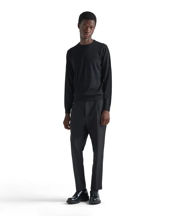 Prada Superfine Wool Crew-neck Sweater