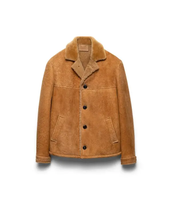 Prada Shearling Caban Jacket