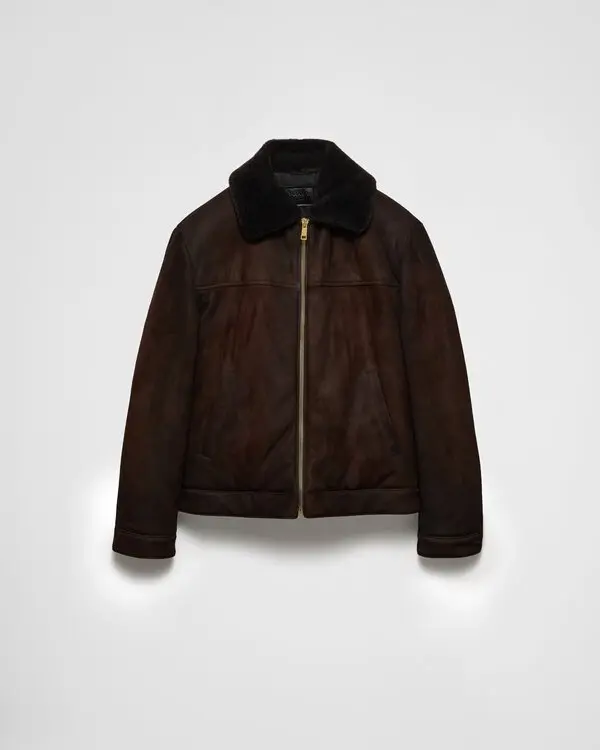 Prada Suede Jacket - Coffee