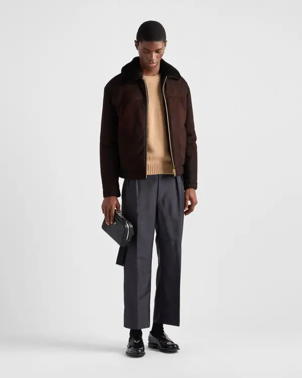 Prada Suede Jacket - Coffee