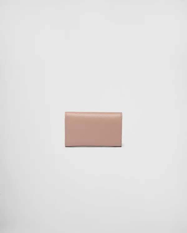 Prada Saffiano Leather Keychain - Powder Pink