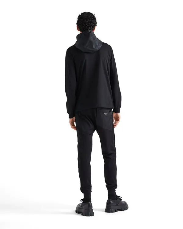Prada Technical Cotton And Re-nylon Cardigan